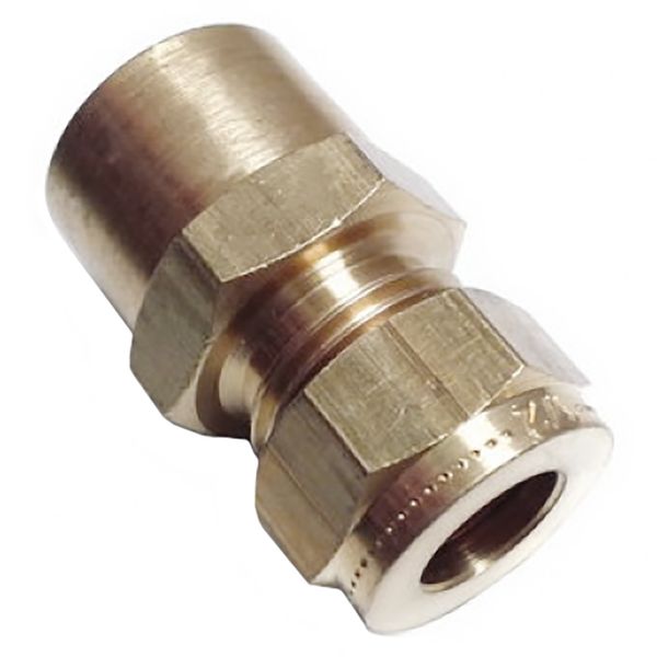 Wade Female Compression Coupling (3/8" BSP Taper to 1/4" Compression ...