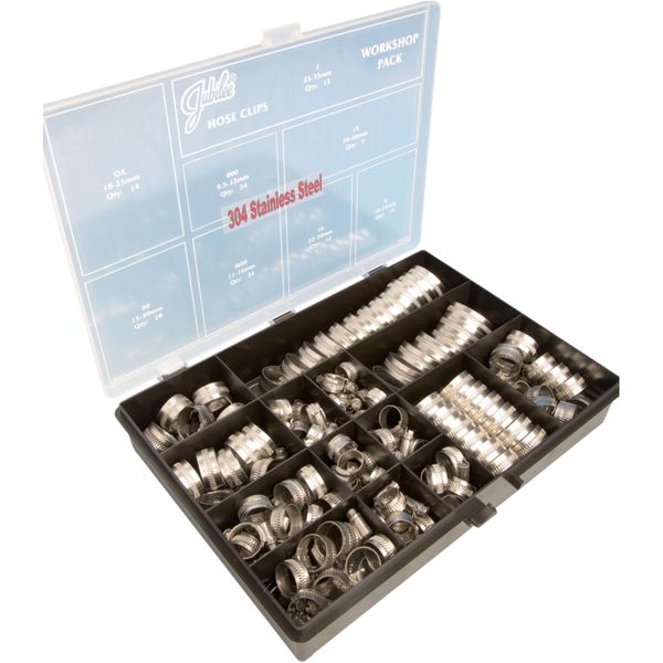 Jubilee Workshop Pack of Stainless Steel 304 Hose Clips – All About Boats