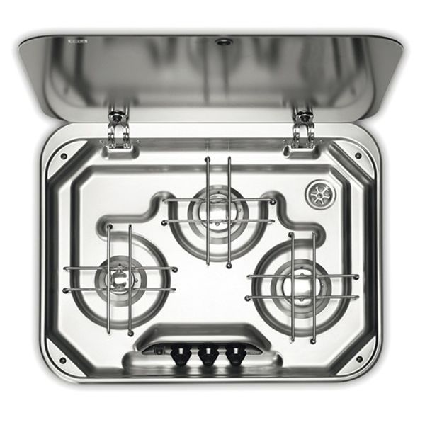 Dometic PI8063M Gas Cooker Hob (3 Burner & Glass Lid) – All About Boats