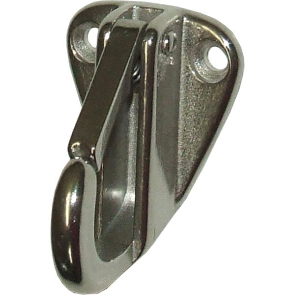 4Dek Stainless Steel Plate Hook with Spring Catch (10mm) – All About Boats