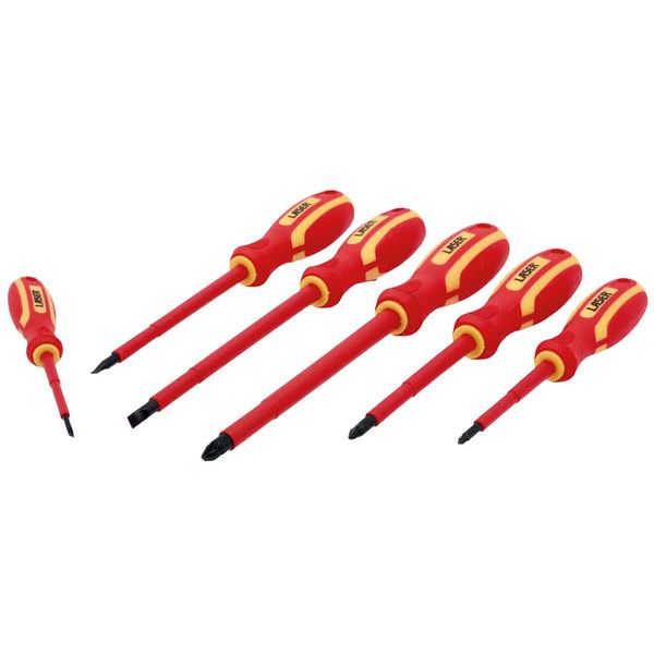 Laser Tools VDE Insulated Screwdriver Set (6-Piece) – All About Boats