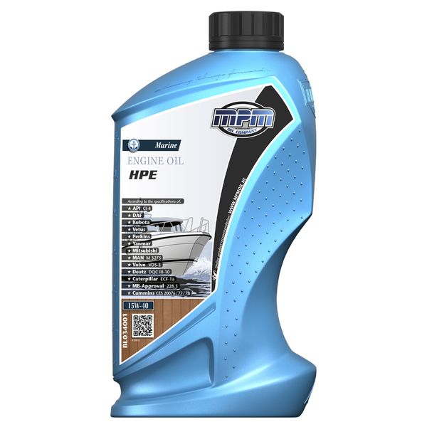 MPM Marine High Performance (HPE) Engine Oil 15W-40 1 Litre – All About ...