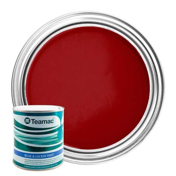 Teamac Red Bilge & Locker Paint (1 Litre) – All About Boats